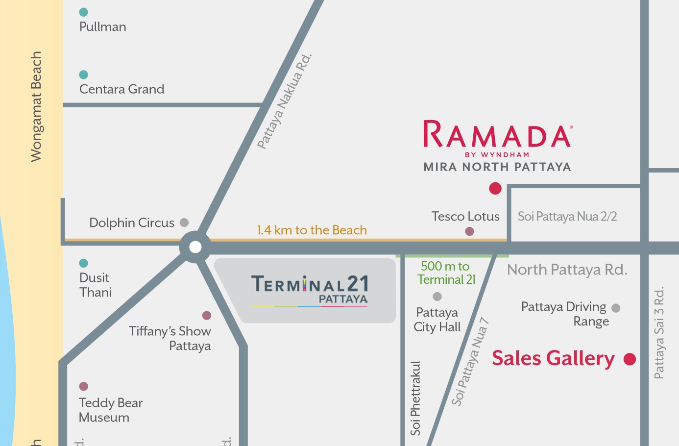 คอนโดใหม่ RAMADA MIRA NORTH PATTAYA ซื้อลงทุนการันตีรายได้ 6% พัทยาเหนือ