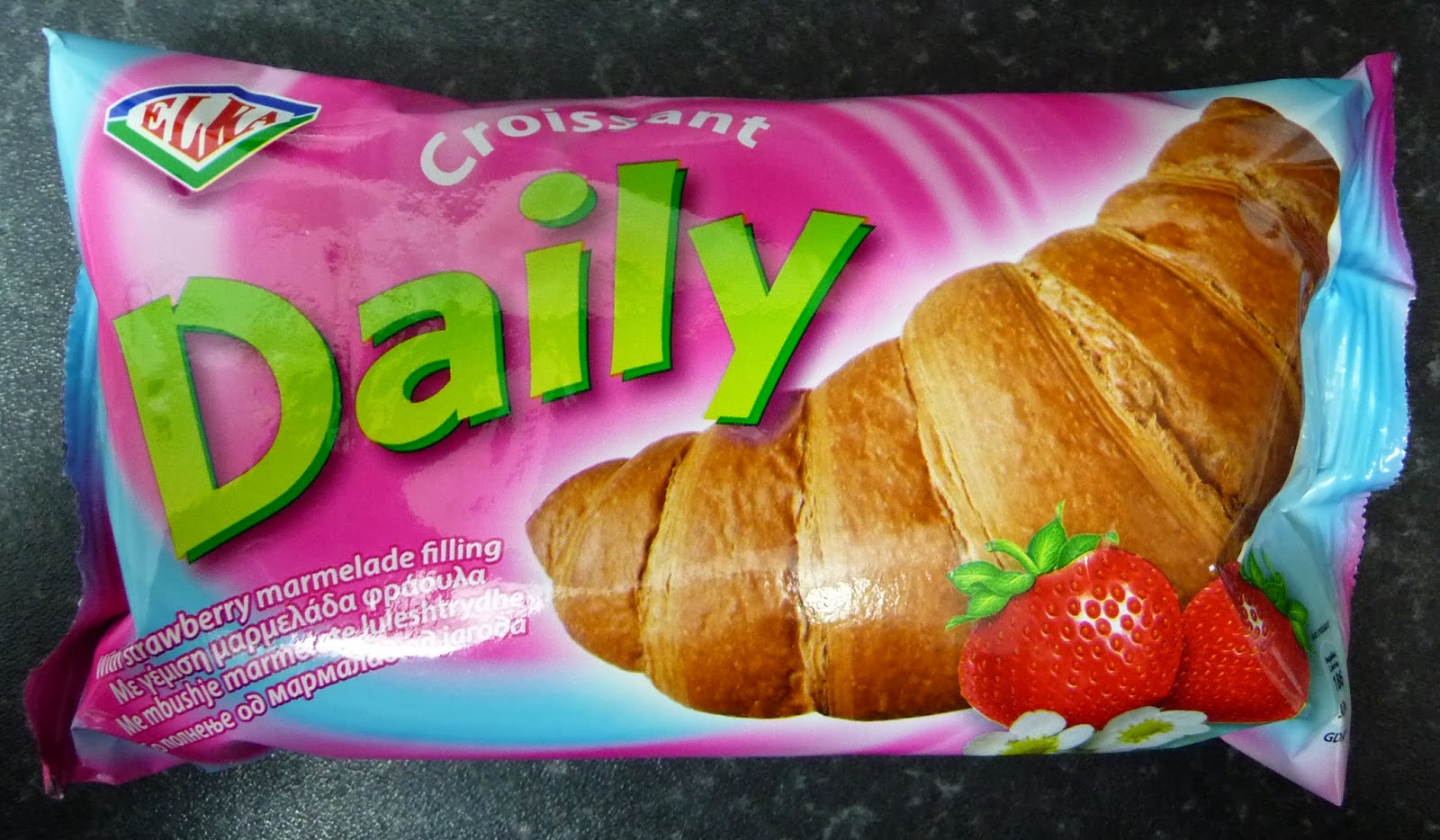 Something to look forward to: Elka Daily: Croissant (strawberry marmelade)