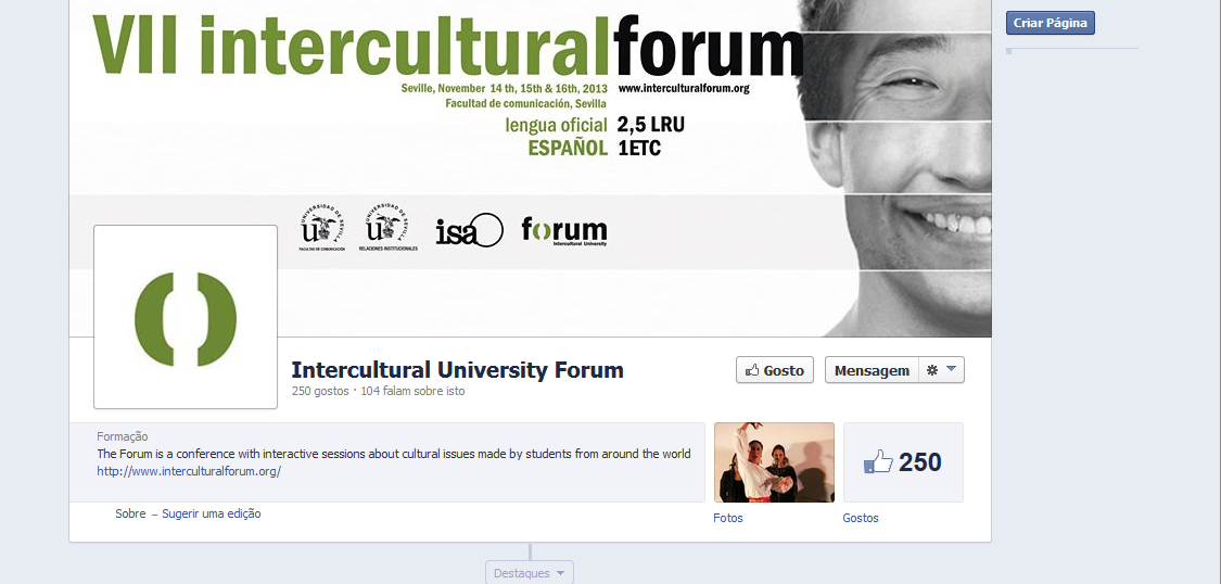 O Cantinho da Cultura: "The Intercultural University Forum"