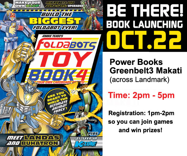 The Art of Jomike Tejido: Foldabots Toy book#4 launching!