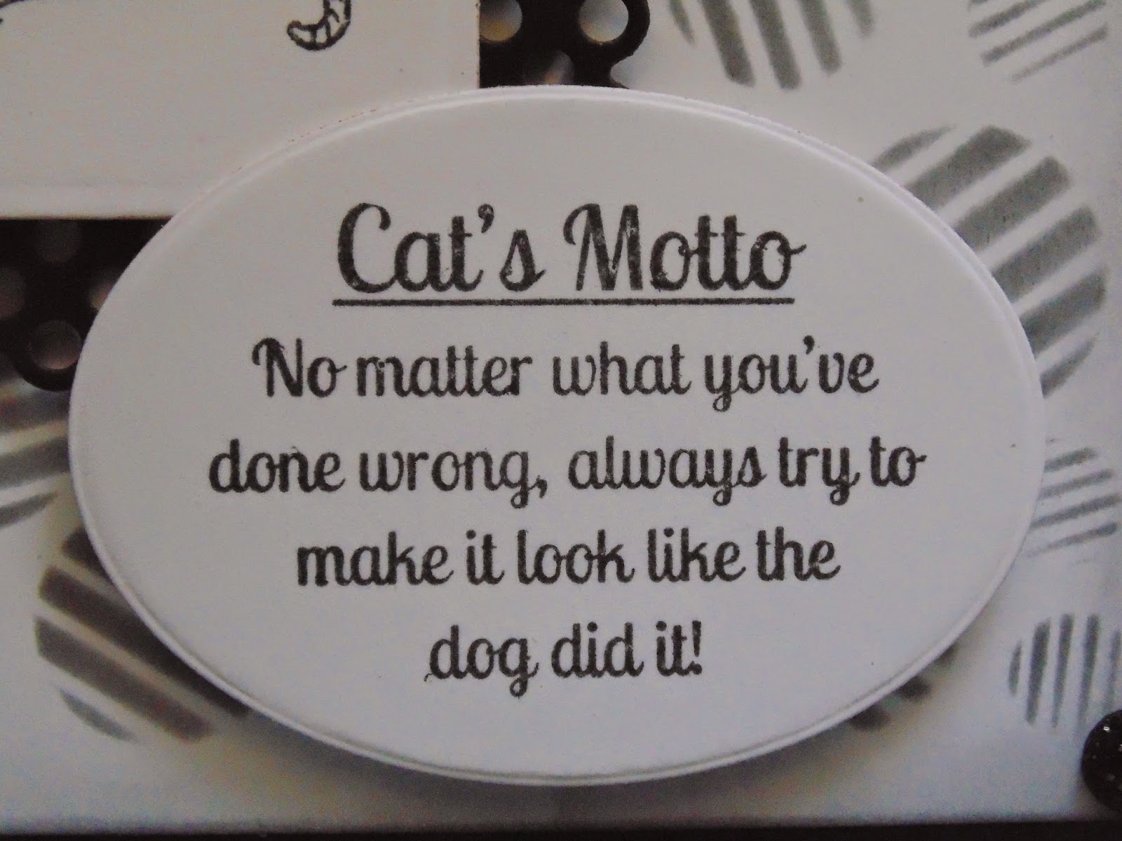Inky Finger Zone: Cat's Motto