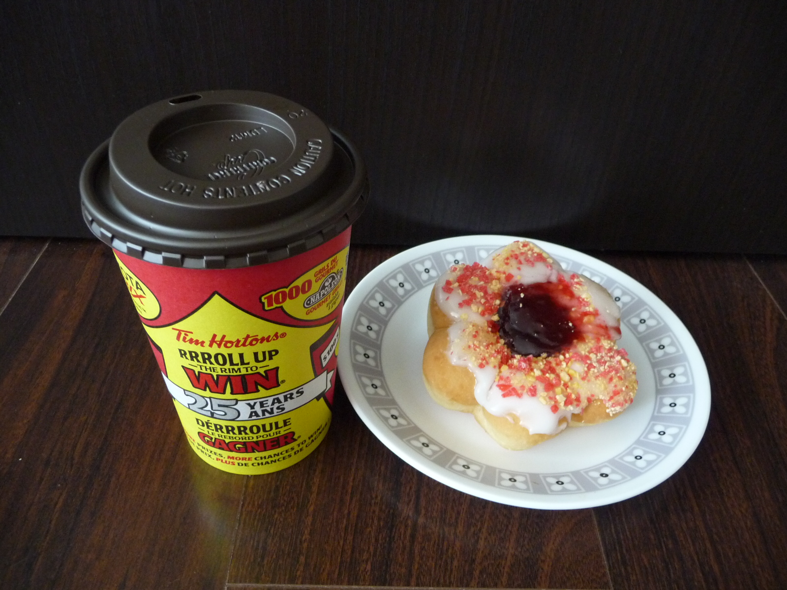Canadian Hummingbirds: Tim Horton's Raspberry Lemon Donut