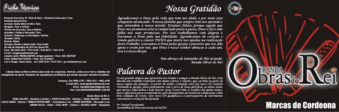 Banda Obras do Rei: Discografia