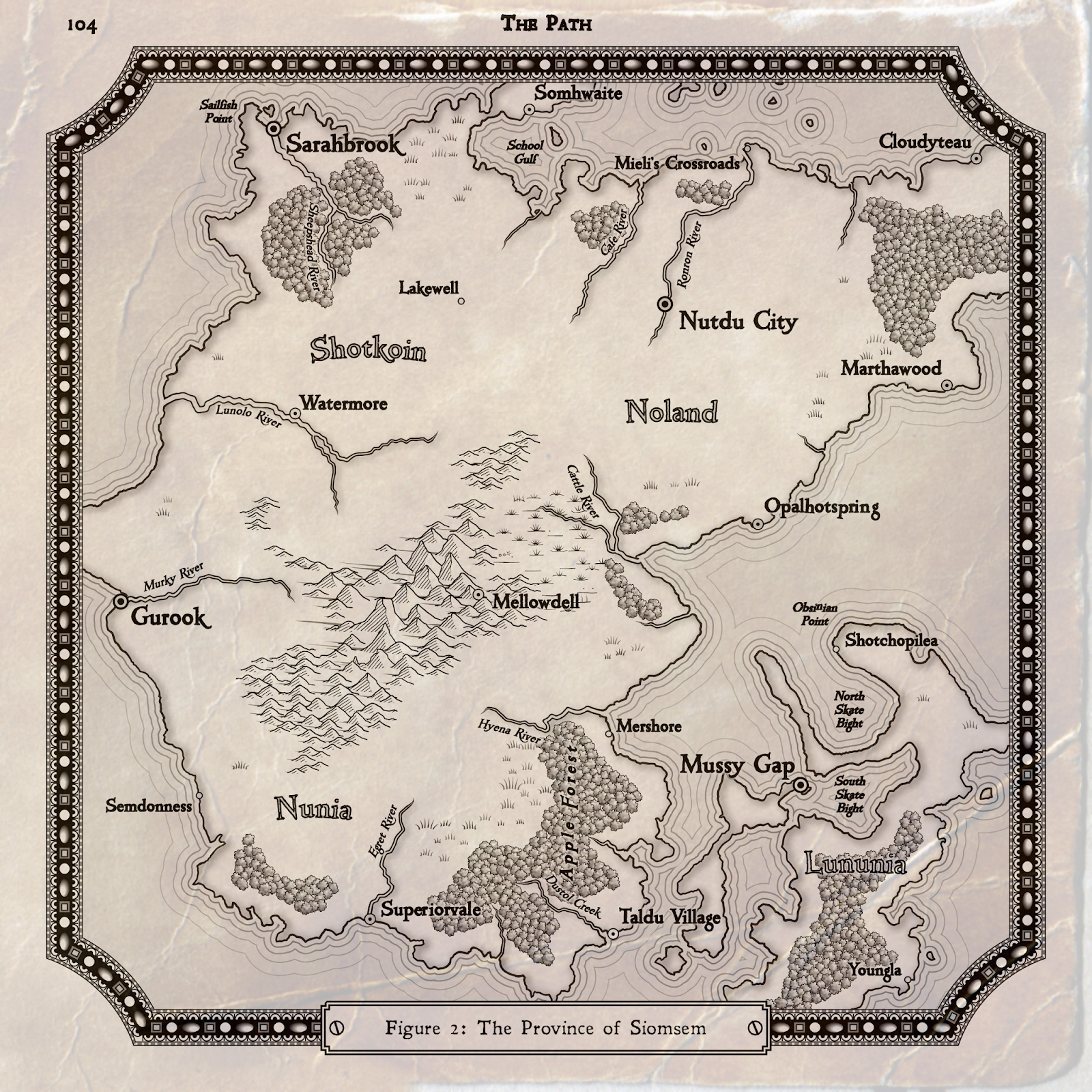 Here Dragons Abound: Monochrome Map Competition