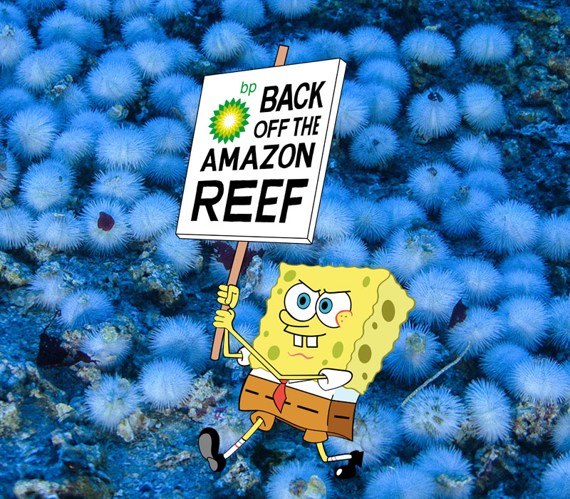 NickALive!: SpongeBob Tells BP - Back Off The Amazon Reef | New ...
