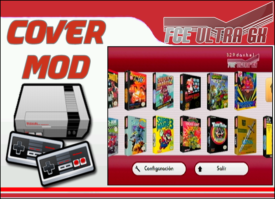 Wii Mod Brasil: Emulador (NES) Nintendinho FCEUGX Cover Mod