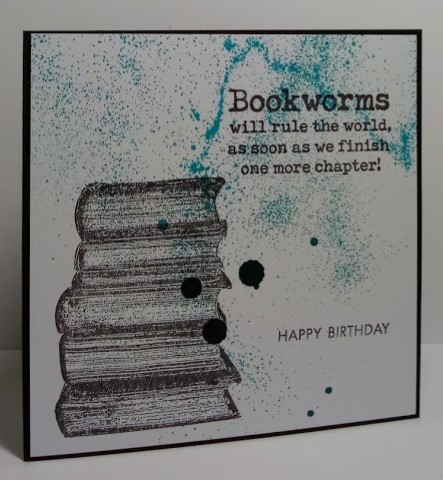 the silverscrapper's craft space: Bookworms Birthday Card