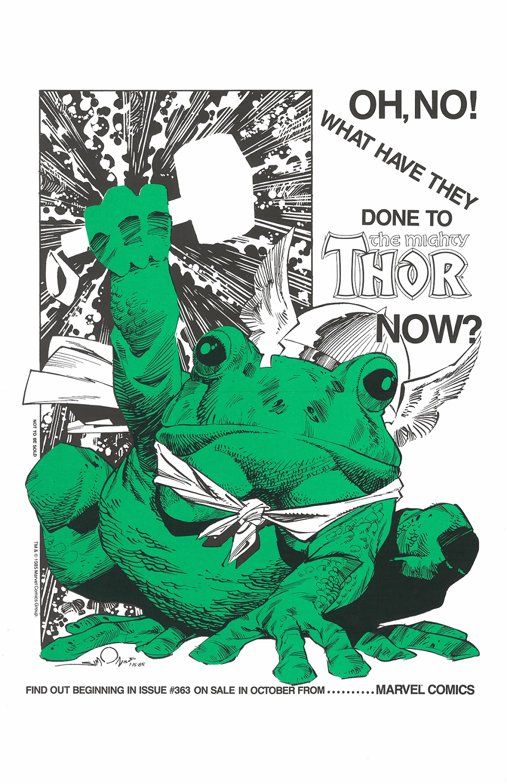 Marvel Comics of the 1980s: 1985 - Walt Simonson's Thunder Frog