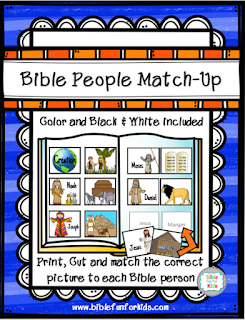 Bible Fun For Kids: Bible People Match-Up Game