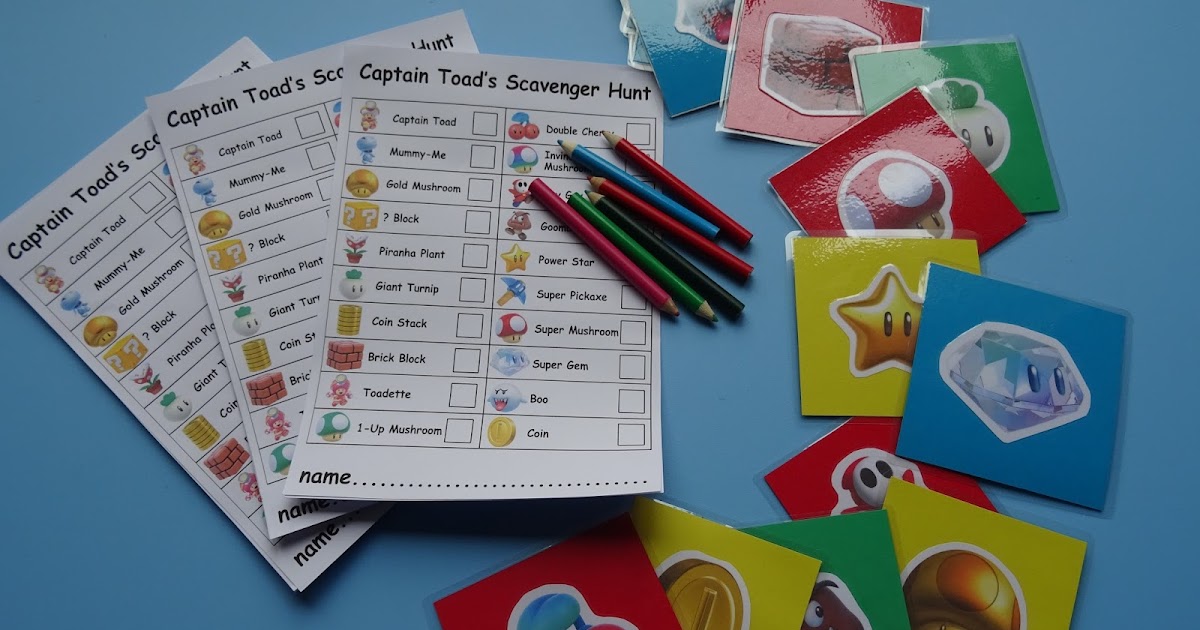 My Super Mario Boy: Super Mario Scavenger Hunt with Downloads