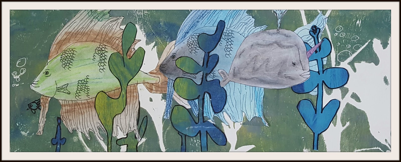 MaryMaking: Fish Collages