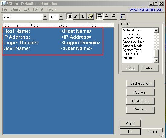 Information Tech Articles: SCCM Deployment - Background, Themes and BGInfo