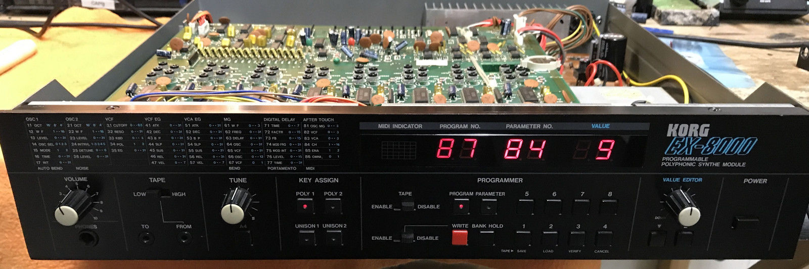 MATRIXSYNTH: KORG EX-8000 SN 003610