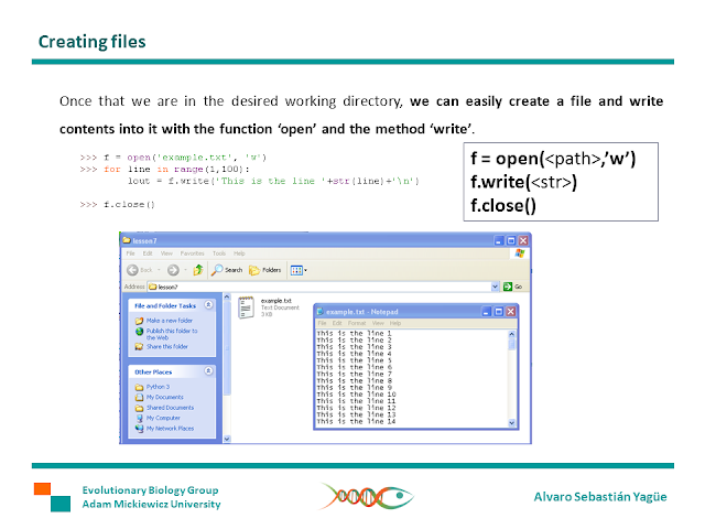 #!/perl/bioinfo: Curso de Python para biólogos - Lección 7. Lectura y ...
