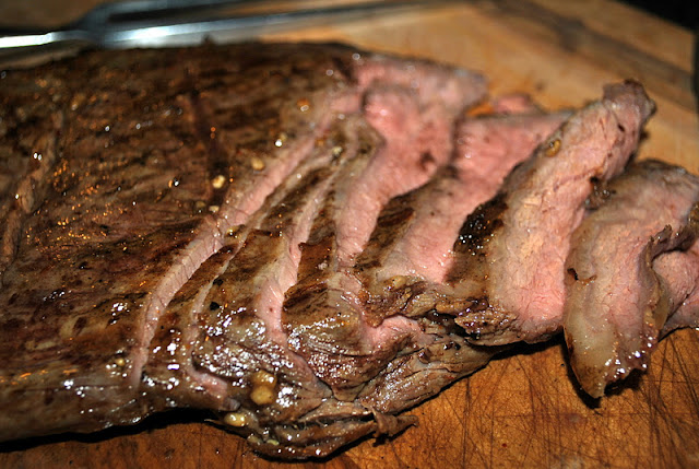 grilled flank steak..