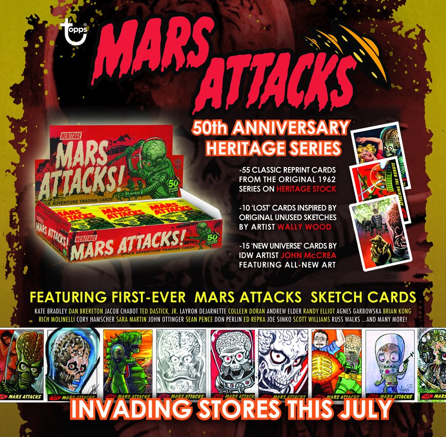 DeJarnette Designs: Topps Mars Attacks Heritage Sketch Cards Promo!