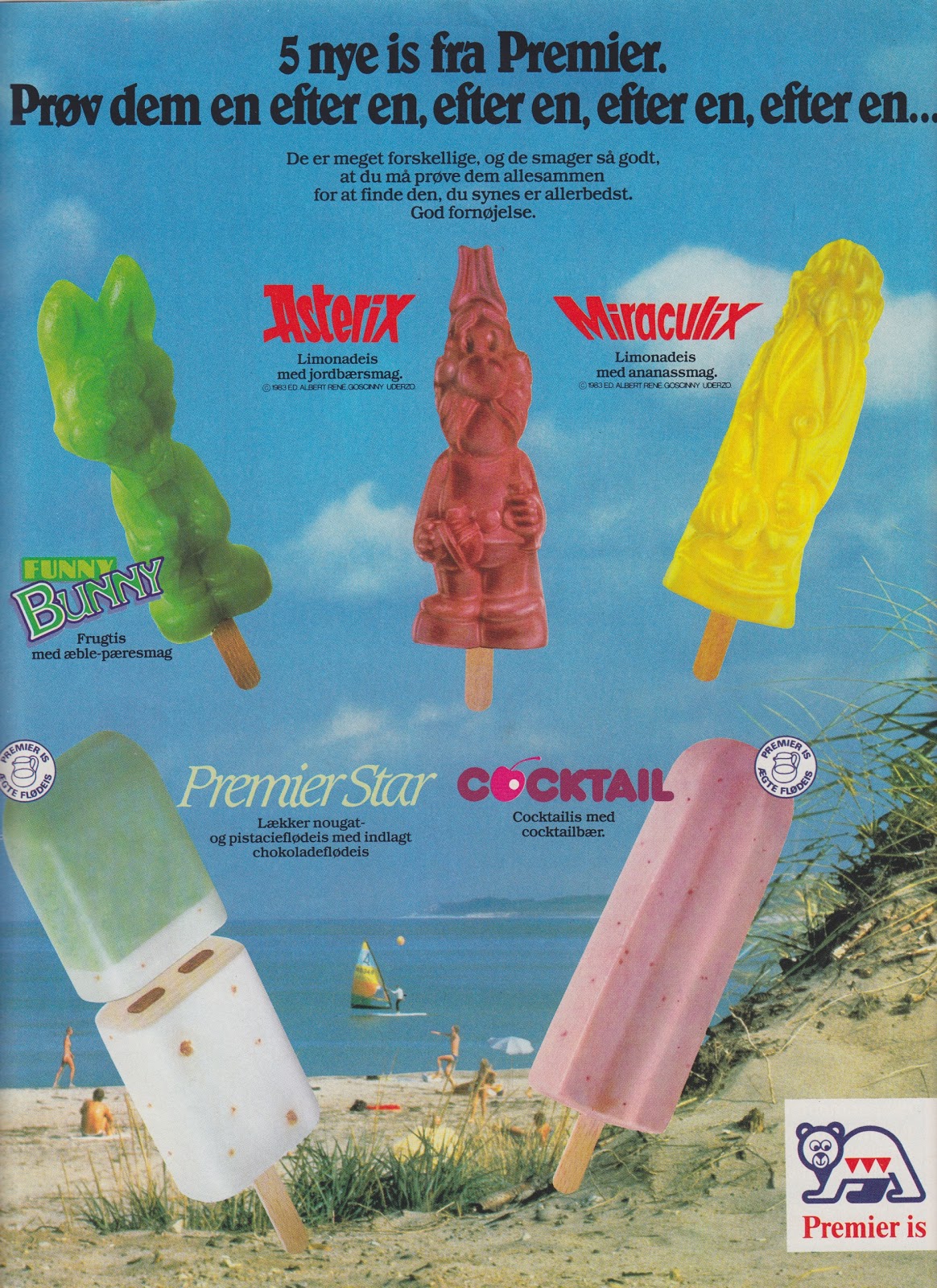 Tilbage til Datiden - gamle danske reklamer og andet godt: Premier is