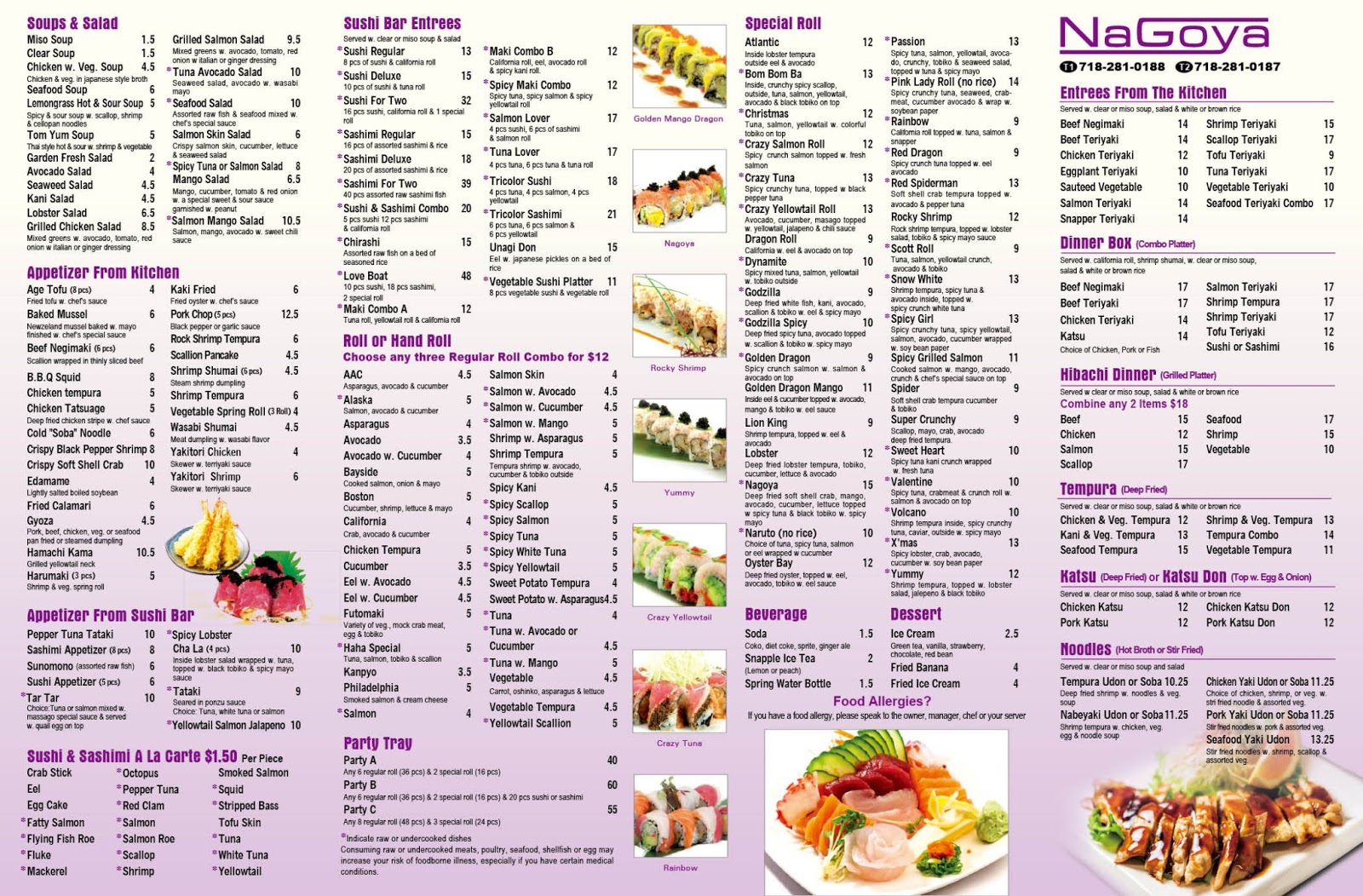 Nagoya Asian Fusion / Sushi Bar / Thai Cuisine