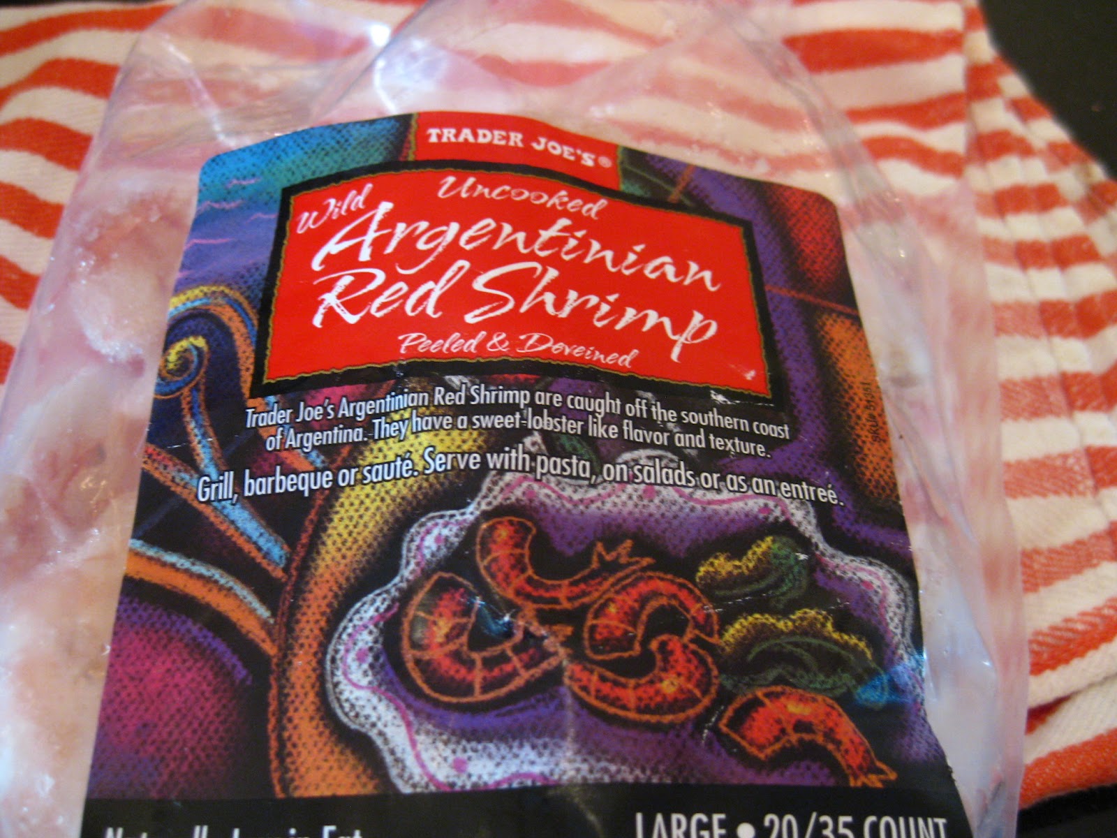 ARIZONA TRAVELER: TRADER JOE'S ARGENTINIAN RED SHRIMP with LINGUINE