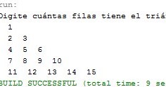 Blog Docente - Investigativo: TRIÁNGULO DE FLOYD EN JAVA