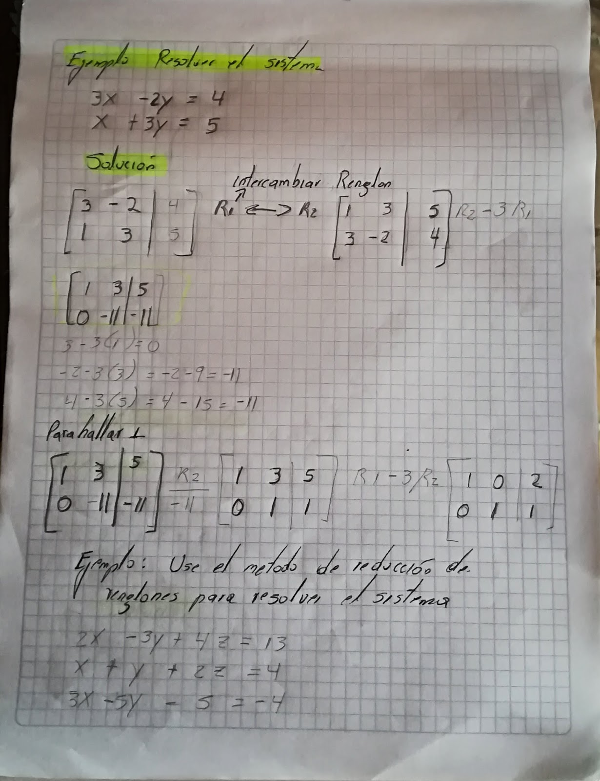 ALGEBRA LINEAL : MATRICES