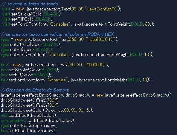 Tópicos en Java Mx: Colores Web en JavaFX
