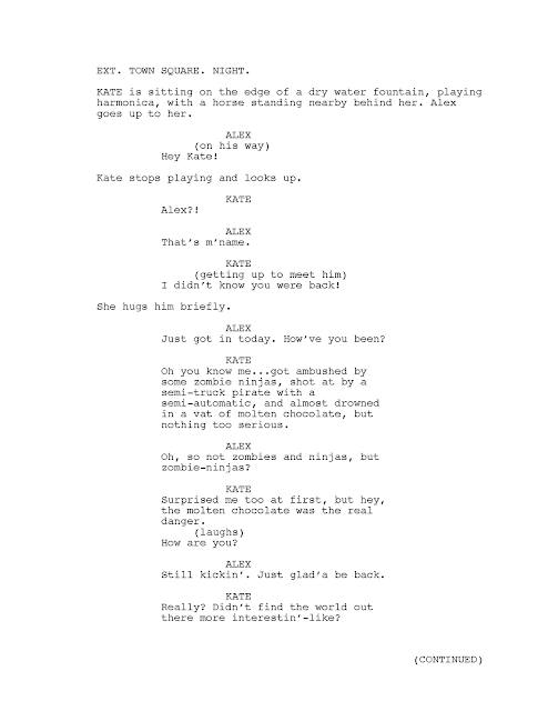 josephfaultersack: TV Pilot Script Sample