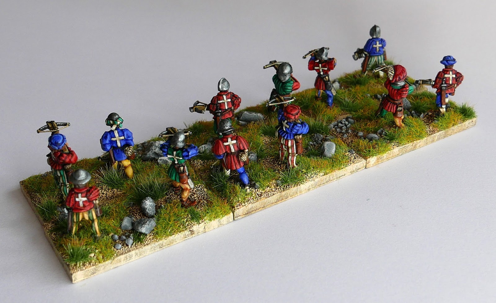 Small Italian Wars: French Crossbowmen - Aventuriers (3) first group ...