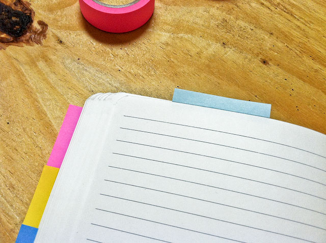 five sixteenths blog: Make it Monday // Tabbed Blog Notebook DIY