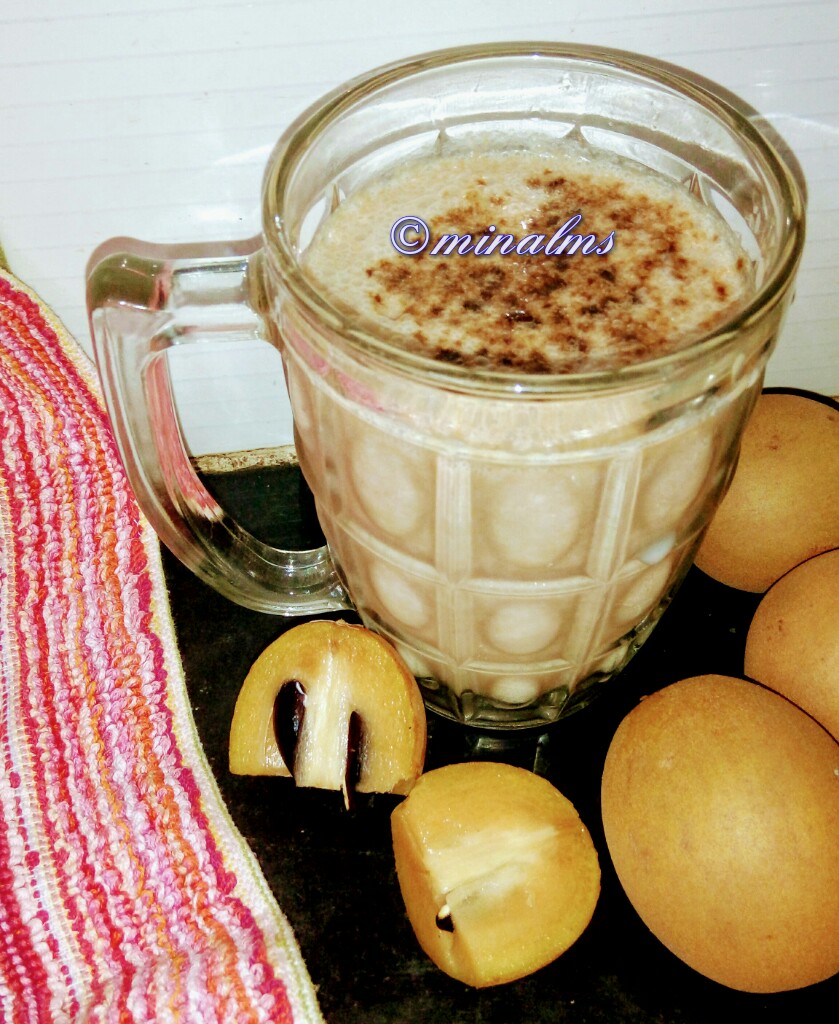 Chikoo ( Sapodilla/ sapota) Horlicks Milkshake