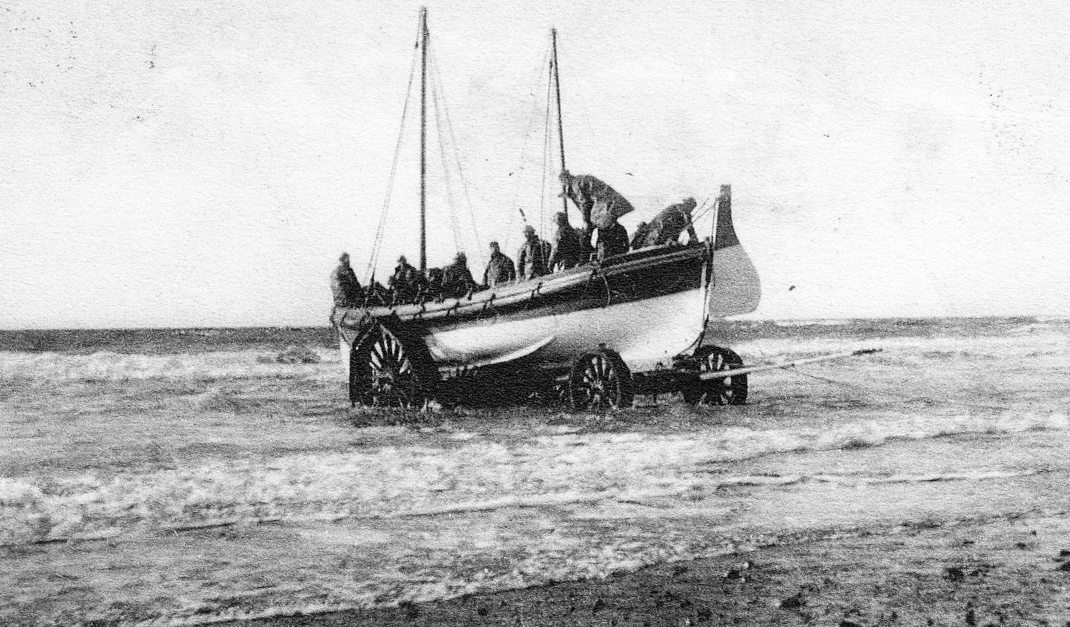 Tour Scotland Photographs: Old Photograph Lifeboat Girvan Scotland
