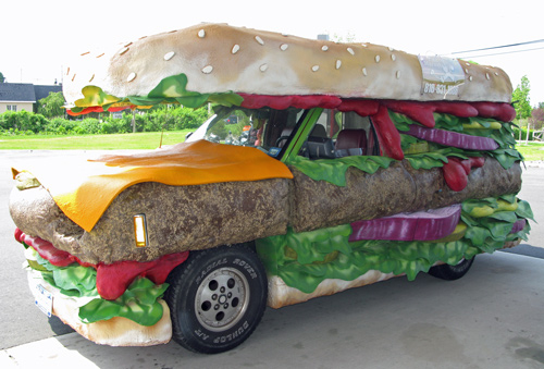 Shybiker: Hamburger Car