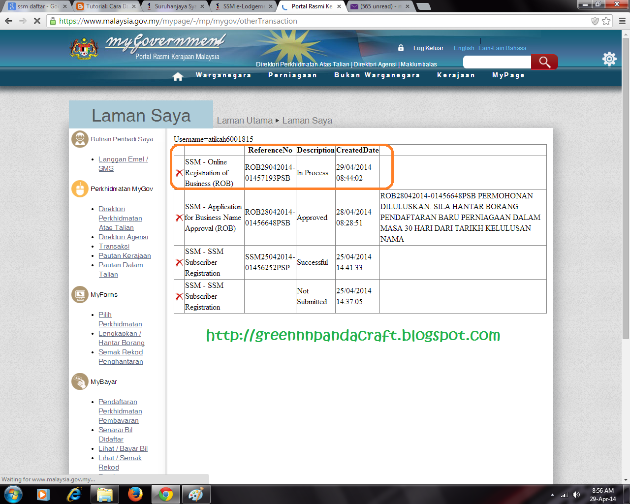 Greennnpanda Craft: [Tutorial] SSM Business Online Registration ...