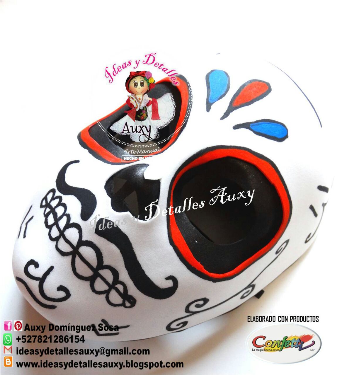 Ideas y Detalles Auxy: MASCARA DE CATRIN DE FOMI, MASCARA DE CATRIN DE ...