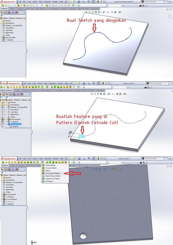 Curve Driven Pattern Solidworks Tutorial Solidworks Autocad Unigraphics Design