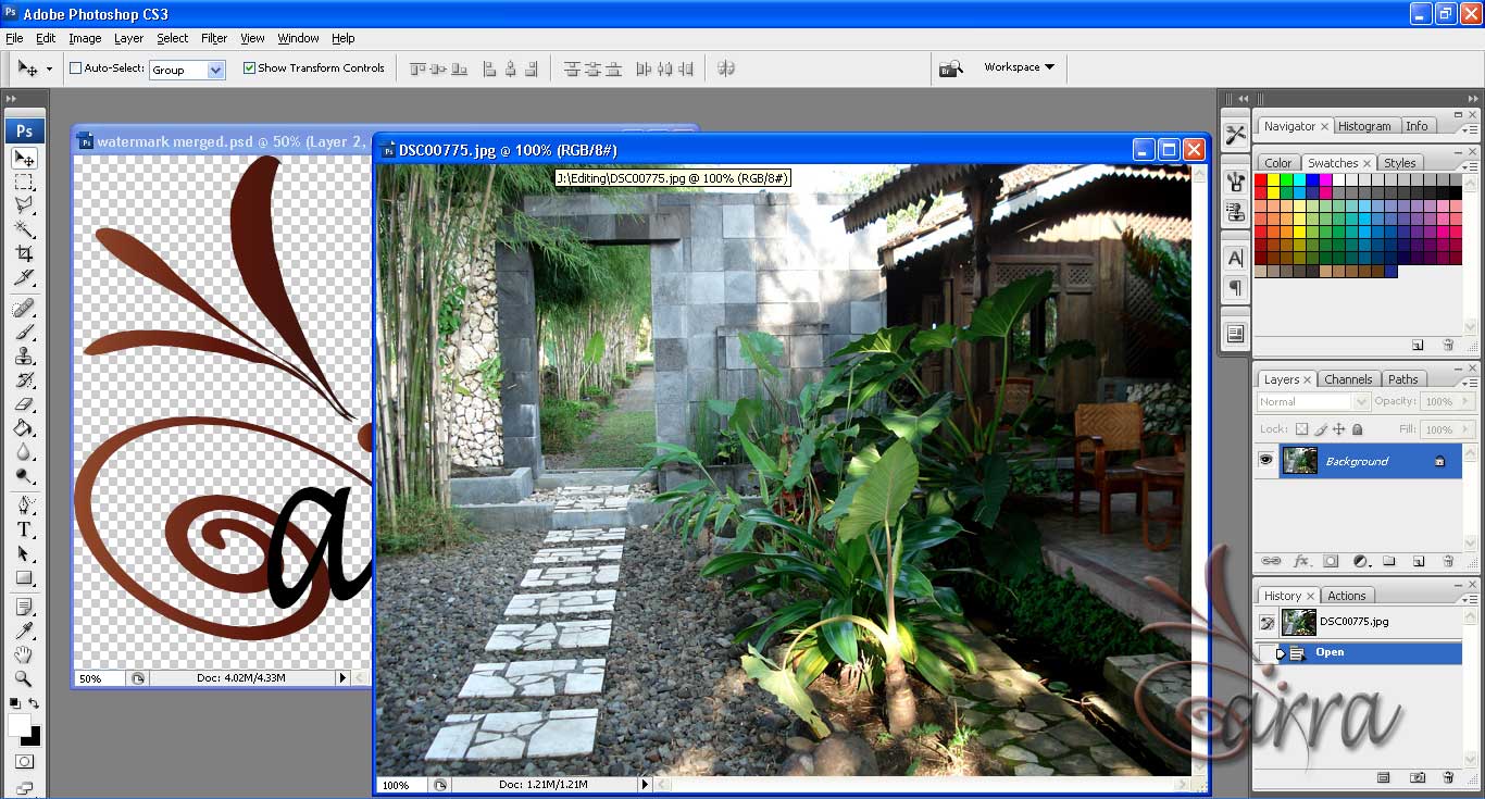 Cara Membuat Watermark Foto dengan Photoshop - Carolina Ratri