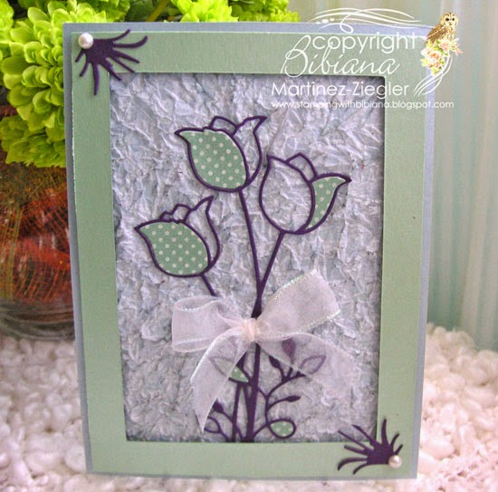 Stamping with Bibiana: Tulip Crumpled Tissue Paper Technique