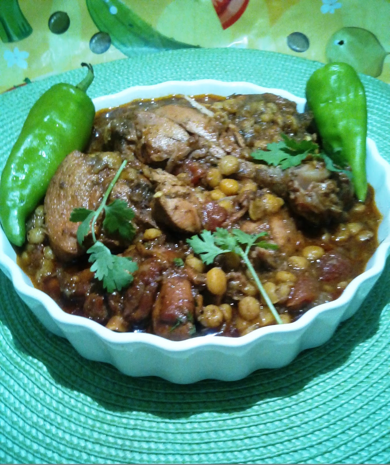 Cookbook: SPICY BBQ CHICKEN CHANAY KI DAL