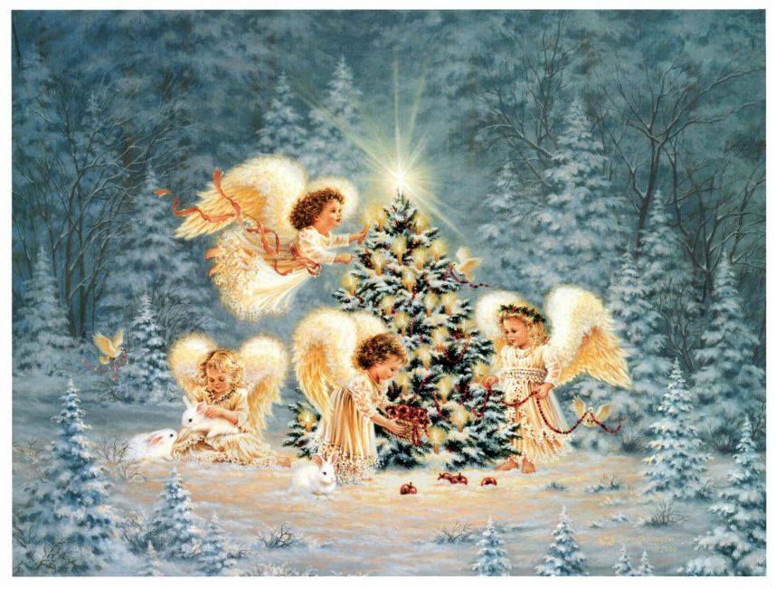 ® Colección de Gifs ®: IMÁGENES DE ÁNGELES EN NAVIDAD