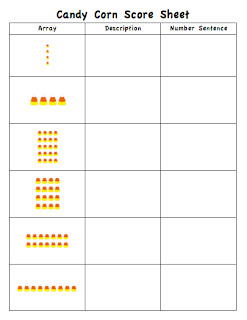 Third Grade Treasures: Candy Corn Arrays