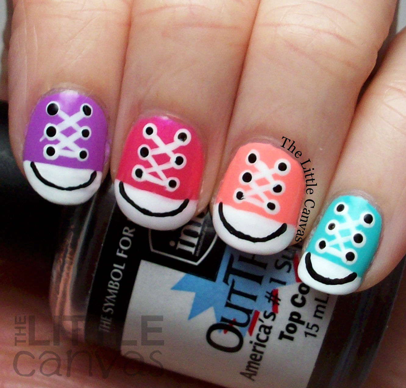 Converse Nail Art Take 2 + Tutorial! - The Little Canvas