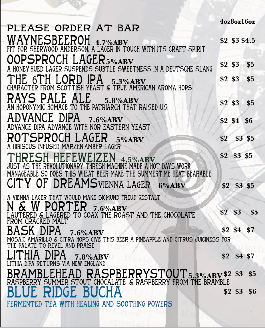 WineCompass: Get Ready to Play at Waynesboro's Basic City Beer Company