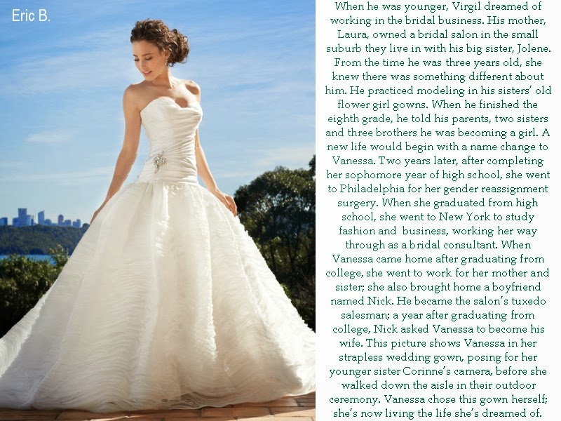Eric's Transgender Captions: Vanessa's Bridal Dream