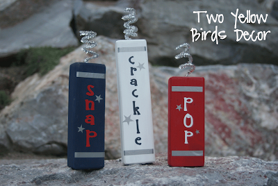 Two Yellow Birds Decor: Snap, Crackle....POP!!!