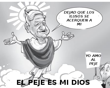 El taller de Miku Miku: AMLO es Dios