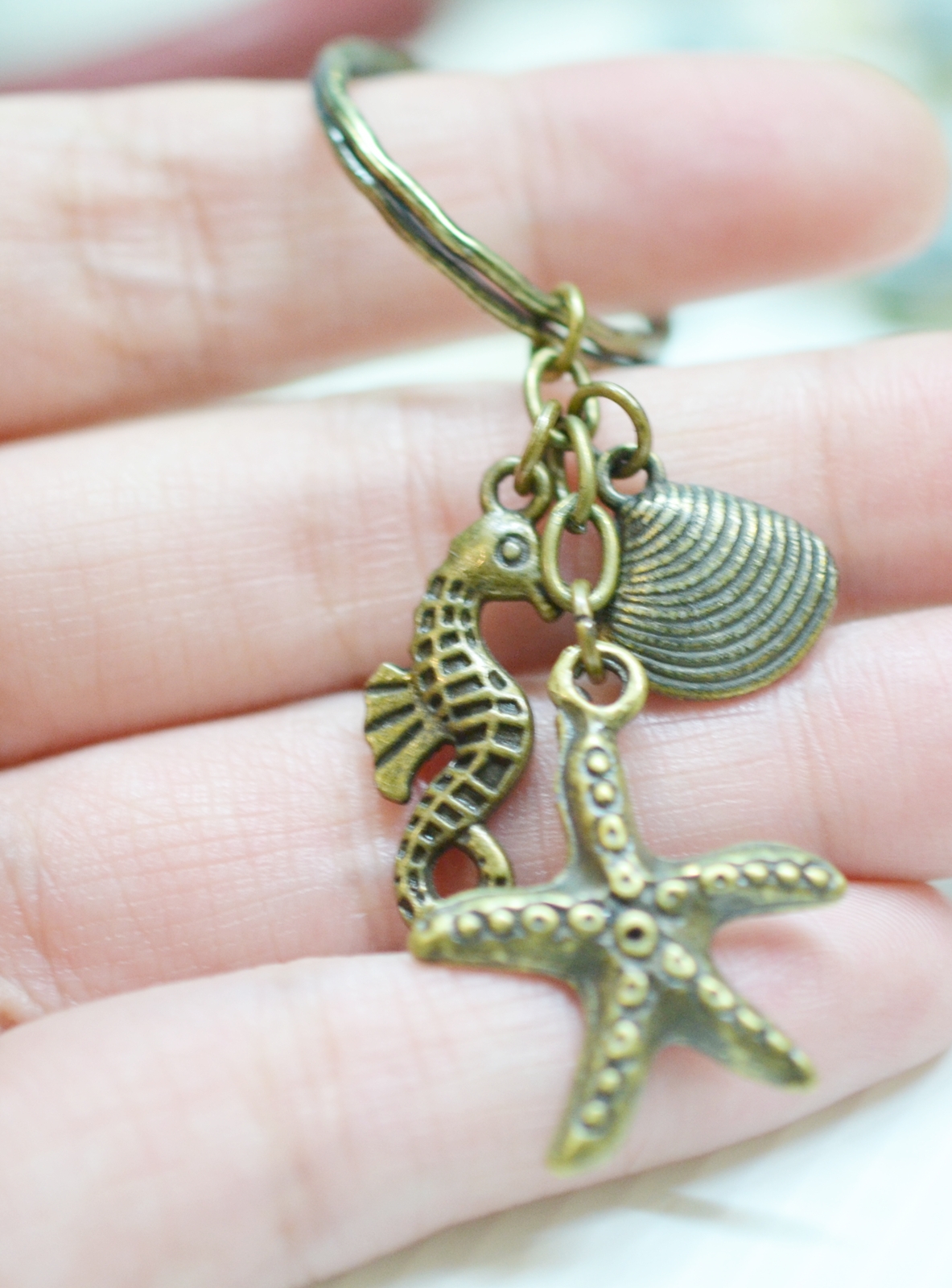 KimFong: Nautical Accessory,Beach Key Ring, Ocean Keychain, Sea ...