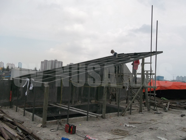 Canopy Kaca + Solar Panel (800cm x 550cm)