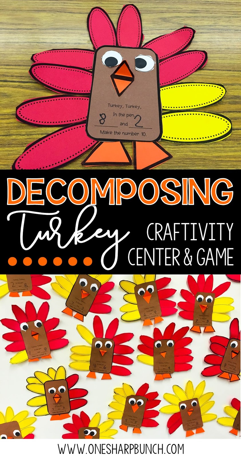 Building Number Sense with Decomposing Turkey - One Sharp Bunch