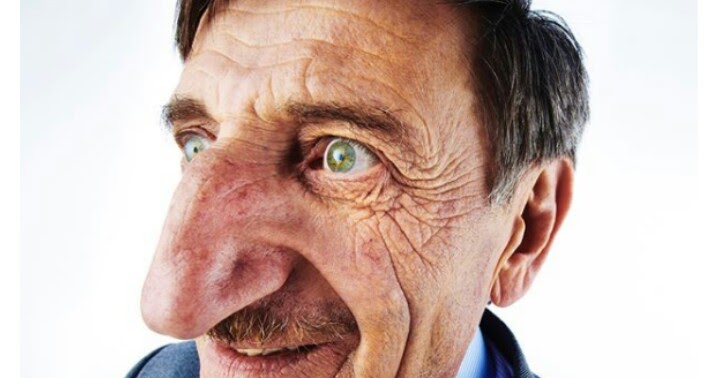 Check out viral photos of the man with the longest nose in the world ...