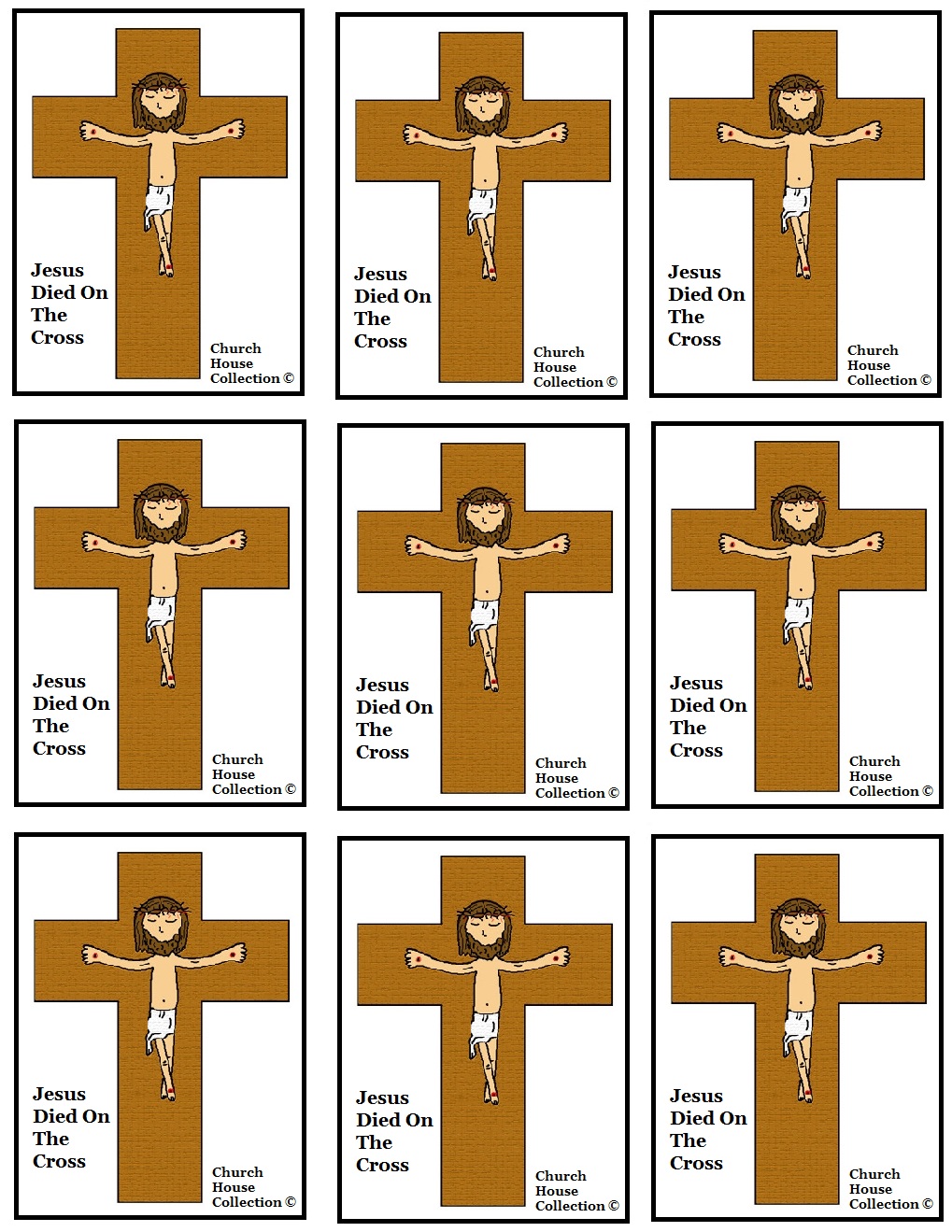 Church House Collection Blog: Jesus Died On The Cross Cupcake Toppers ...